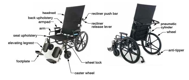 Regency 6700 Reclining Wheelchair – Gendron